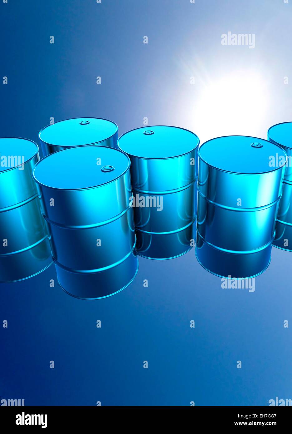 Oil drums, artwork Stock Photo - Alamy