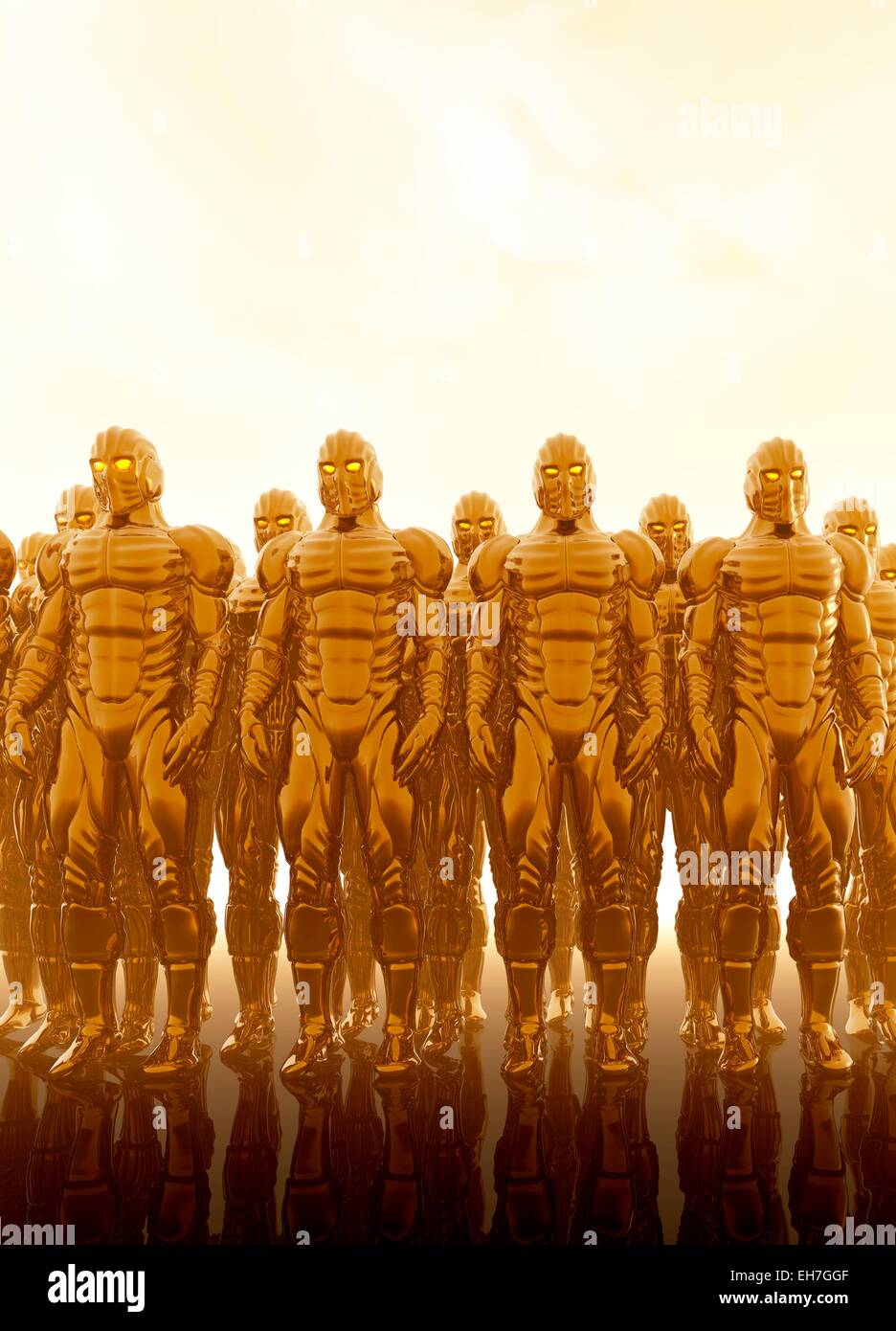 Robotic army, artwork Stock Photo - Alamy