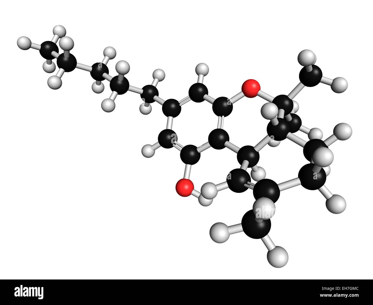 THC cannabis drug molecule Stock Photo - Alamy