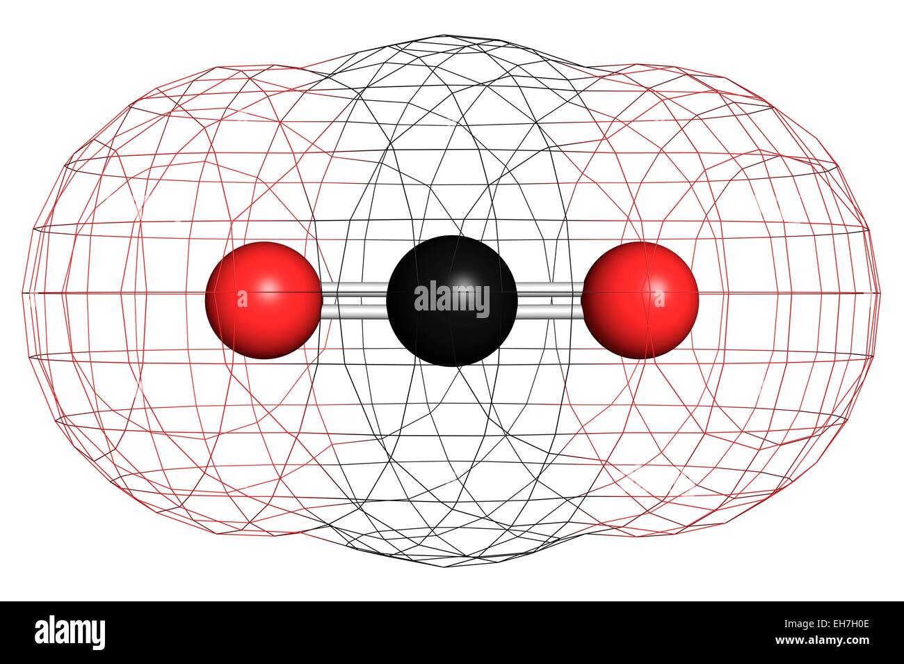 Carbon dioxide molecule Stock Photo - Alamy