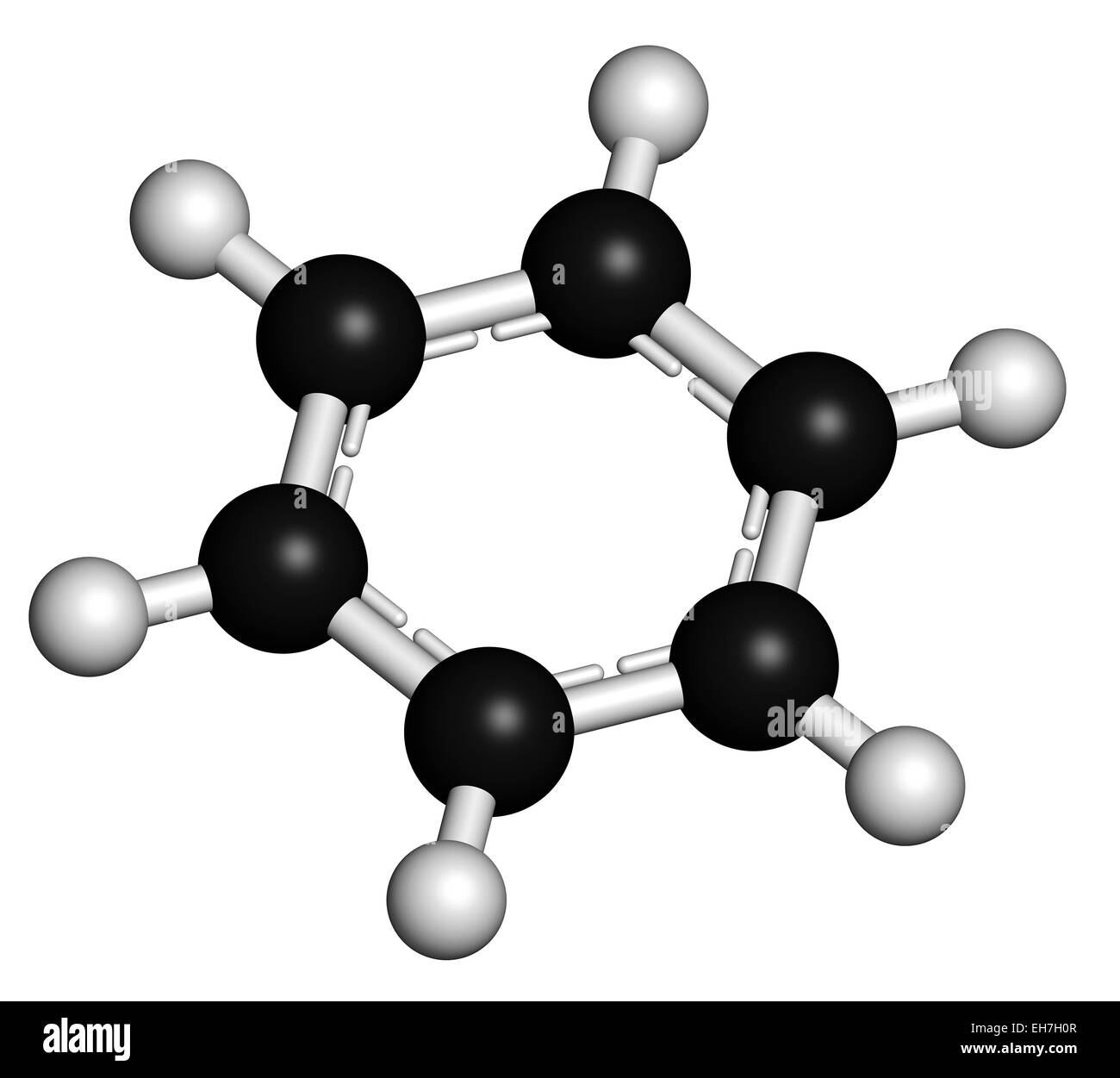 Benzene aromatic hydrocarbon molecule Stock Photo - Alamy