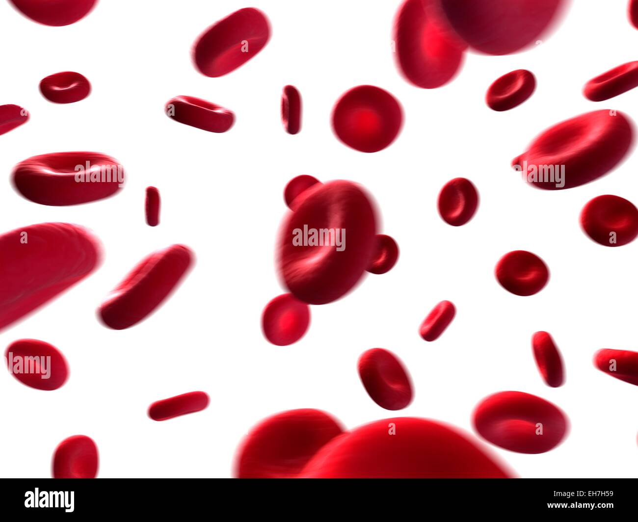 Human red blood cells, illustration Stock Photo - Alamy