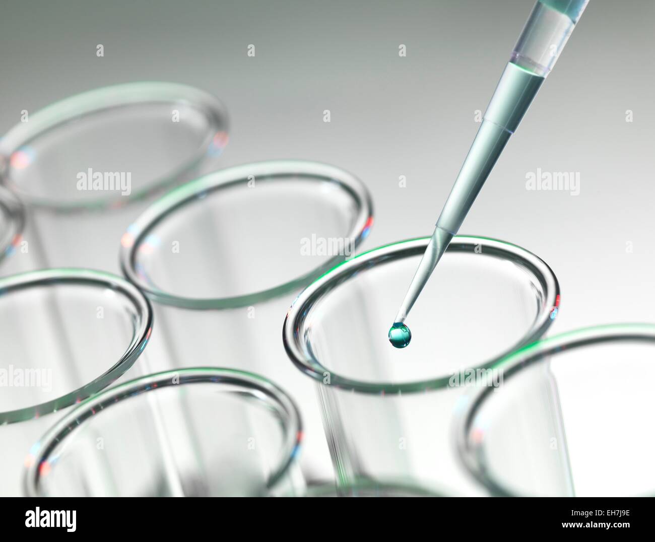 Test tubes and pipette Stock Photo - Alamy