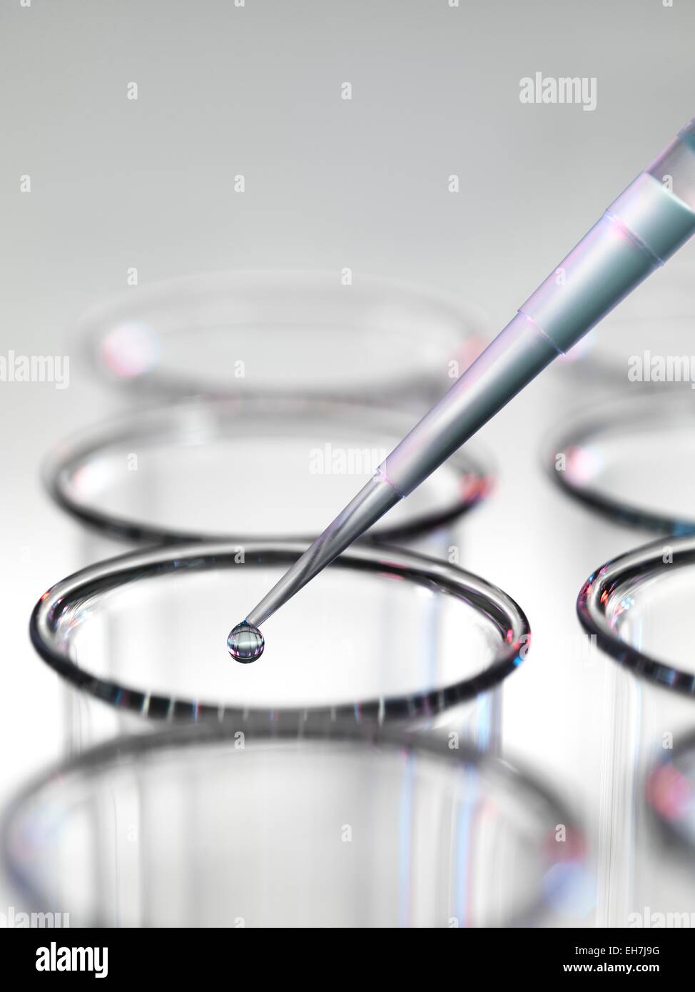 Test tubes and pipette Stock Photo - Alamy