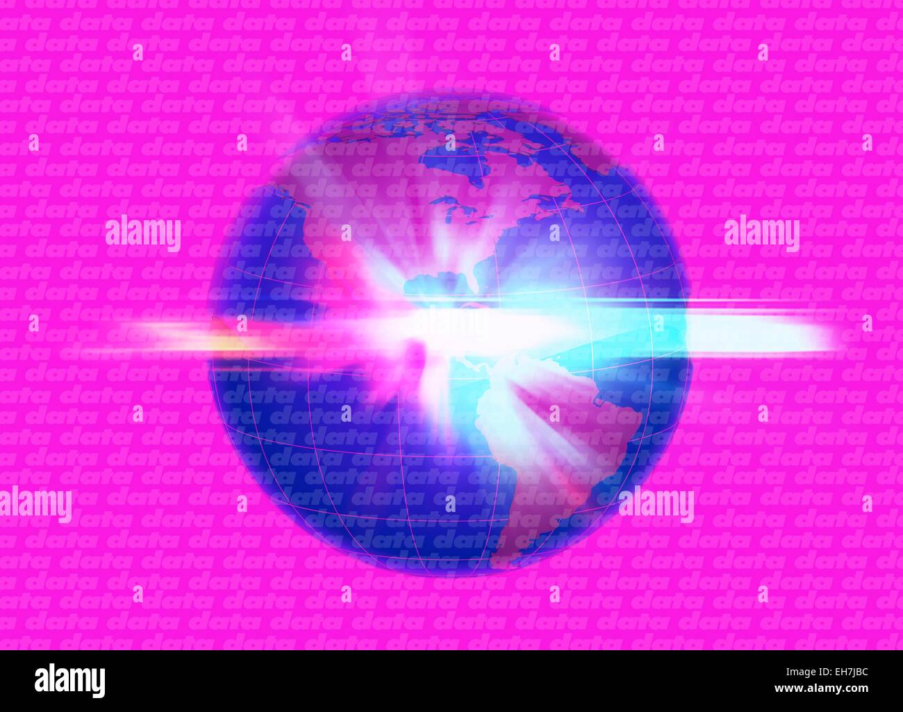 Global data, illustration Stock Photo - Alamy