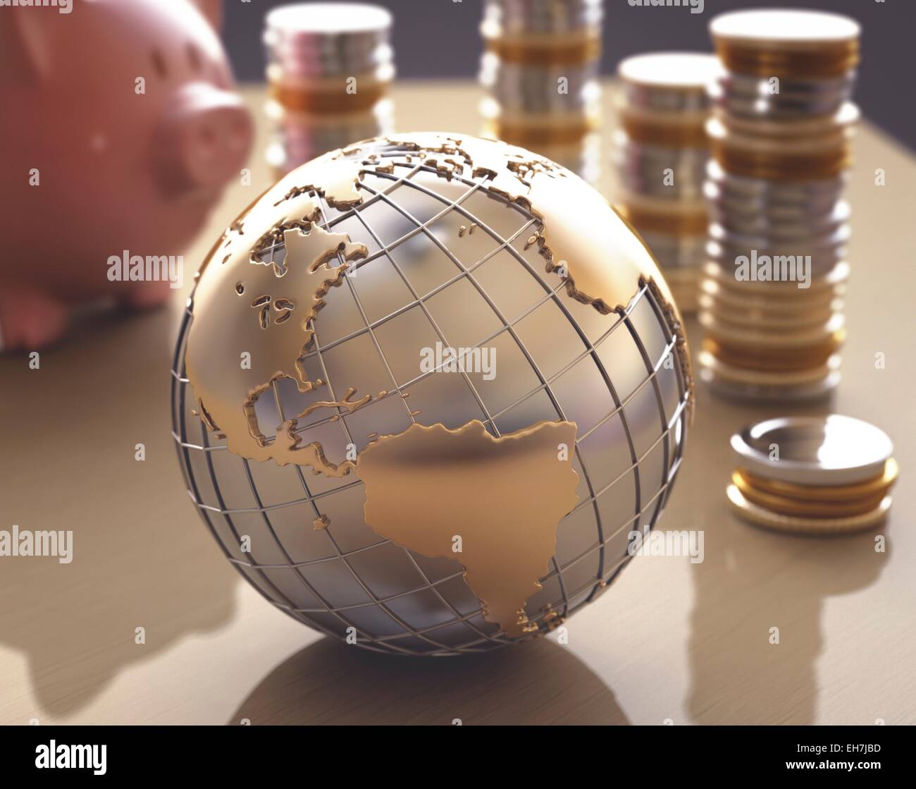 Global finance, illustration Stock Photo - Alamy