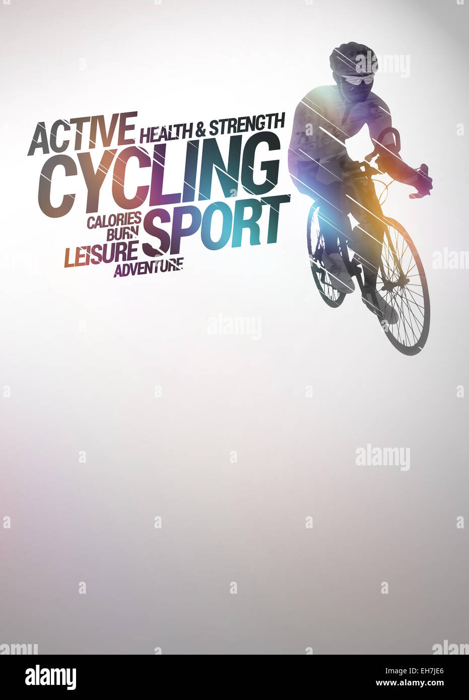 Cycling invitation poster, flyer other advert background with empty ...