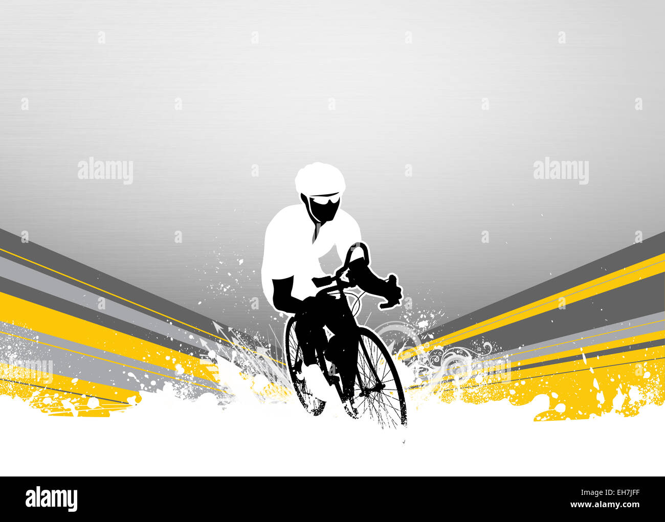 Cycling invitation poster, flyer other advert background with empty ...
