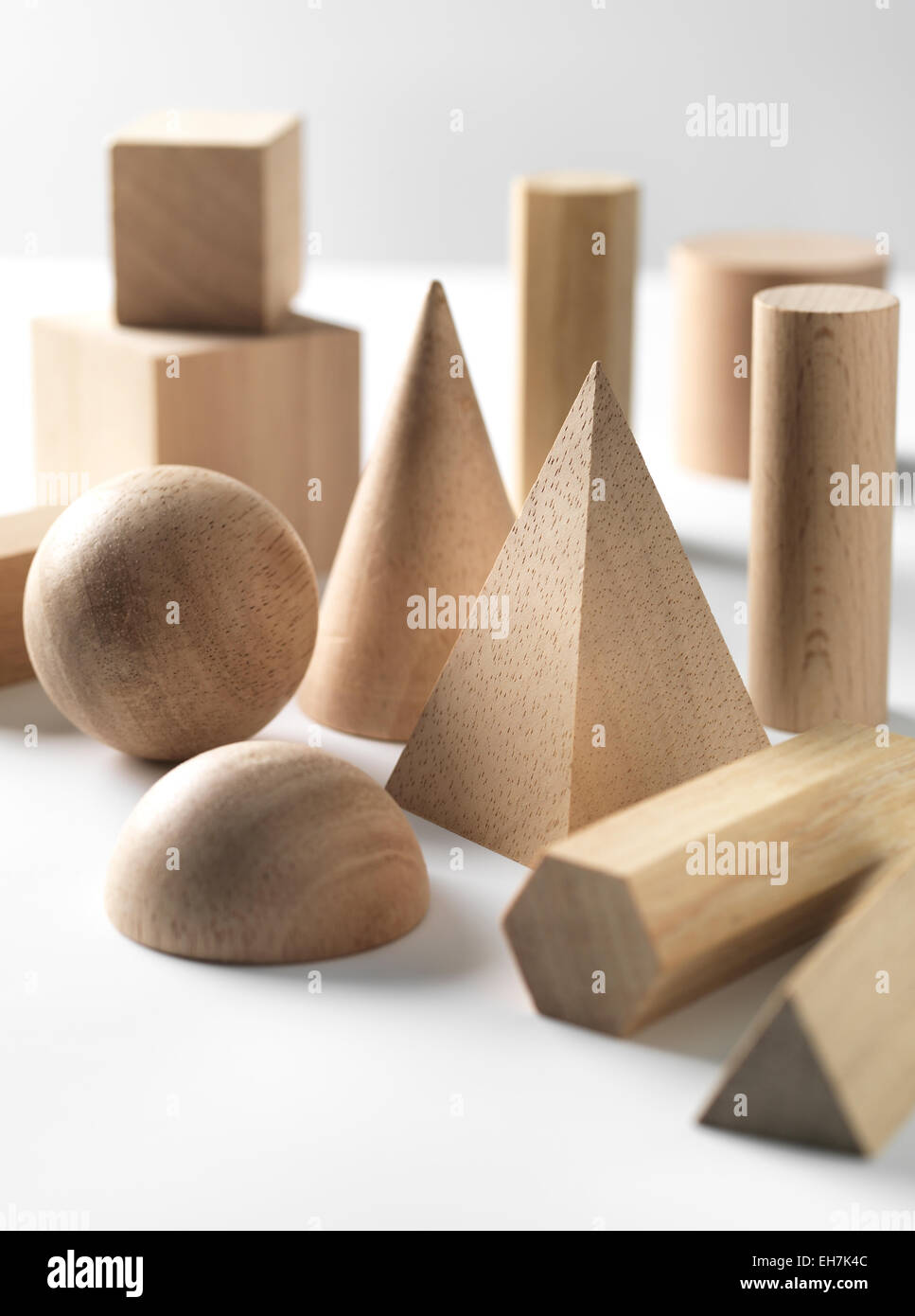 Wooden geometric shapes hi-res stock photography and images - Alamy