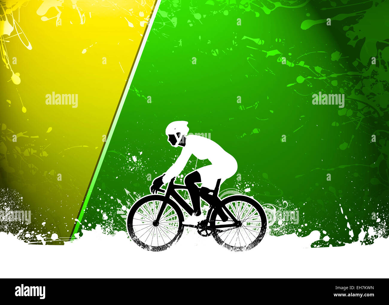Cycling invitation poster, flyer other advert background with empty ...