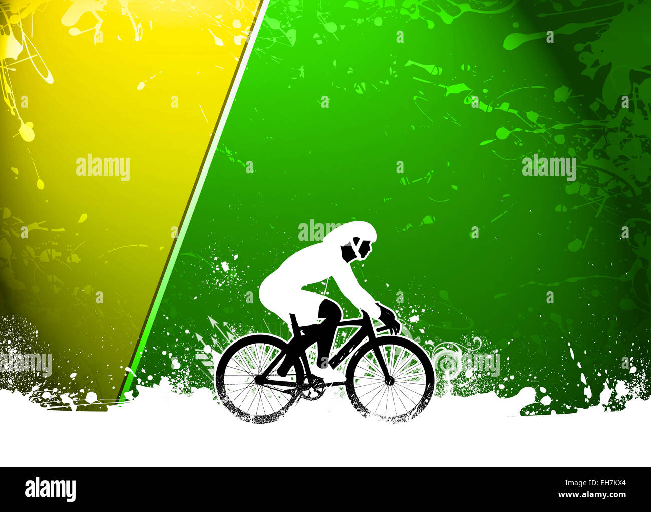 Cycling invitation poster, flyer other advert background with empty ...