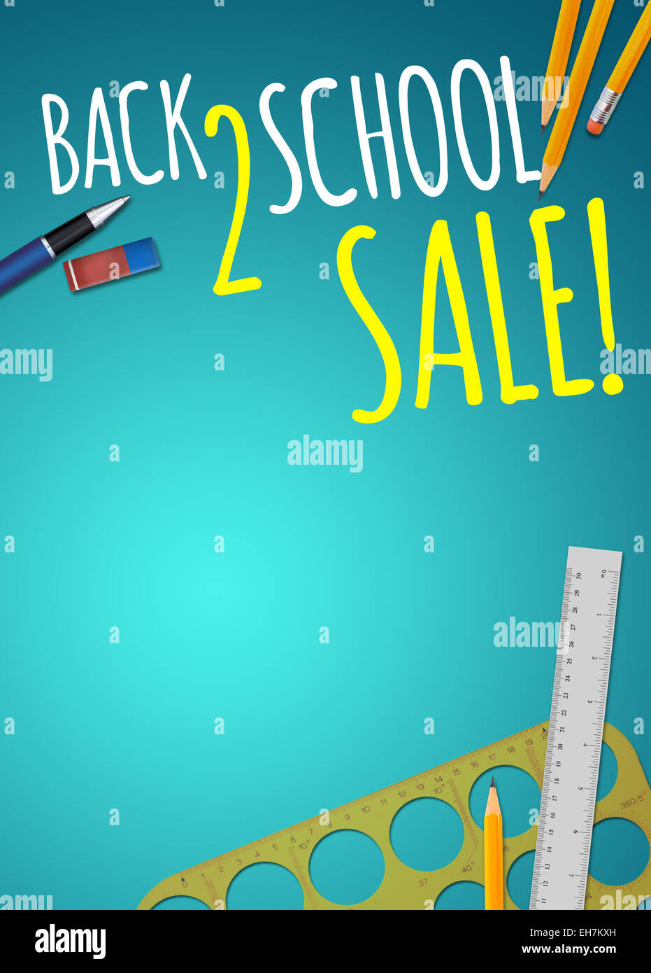 Back to school advert background with empty space Stock Photo - Alamy