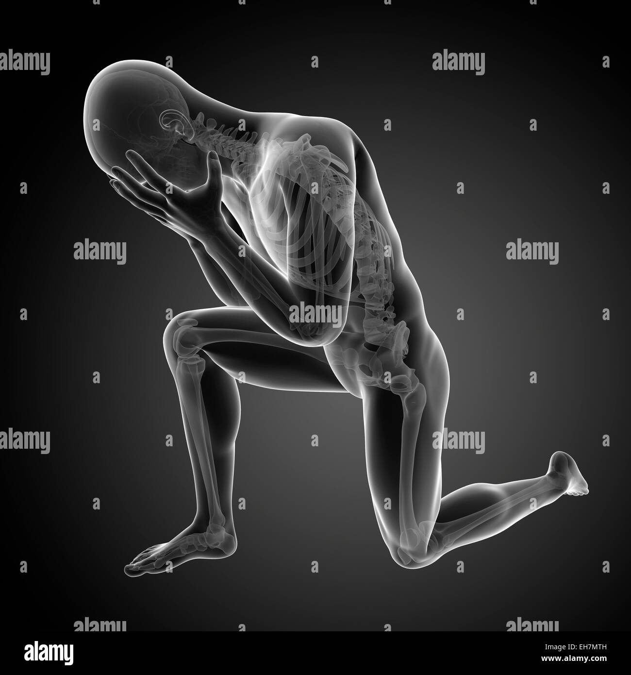 Despair illustration Black and White Stock Photos & Images - Alamy