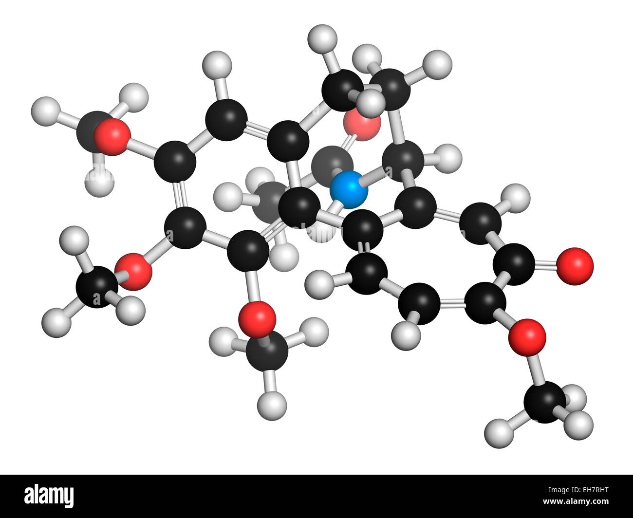Colchicine gout drug molecule Stock Photo - Alamy