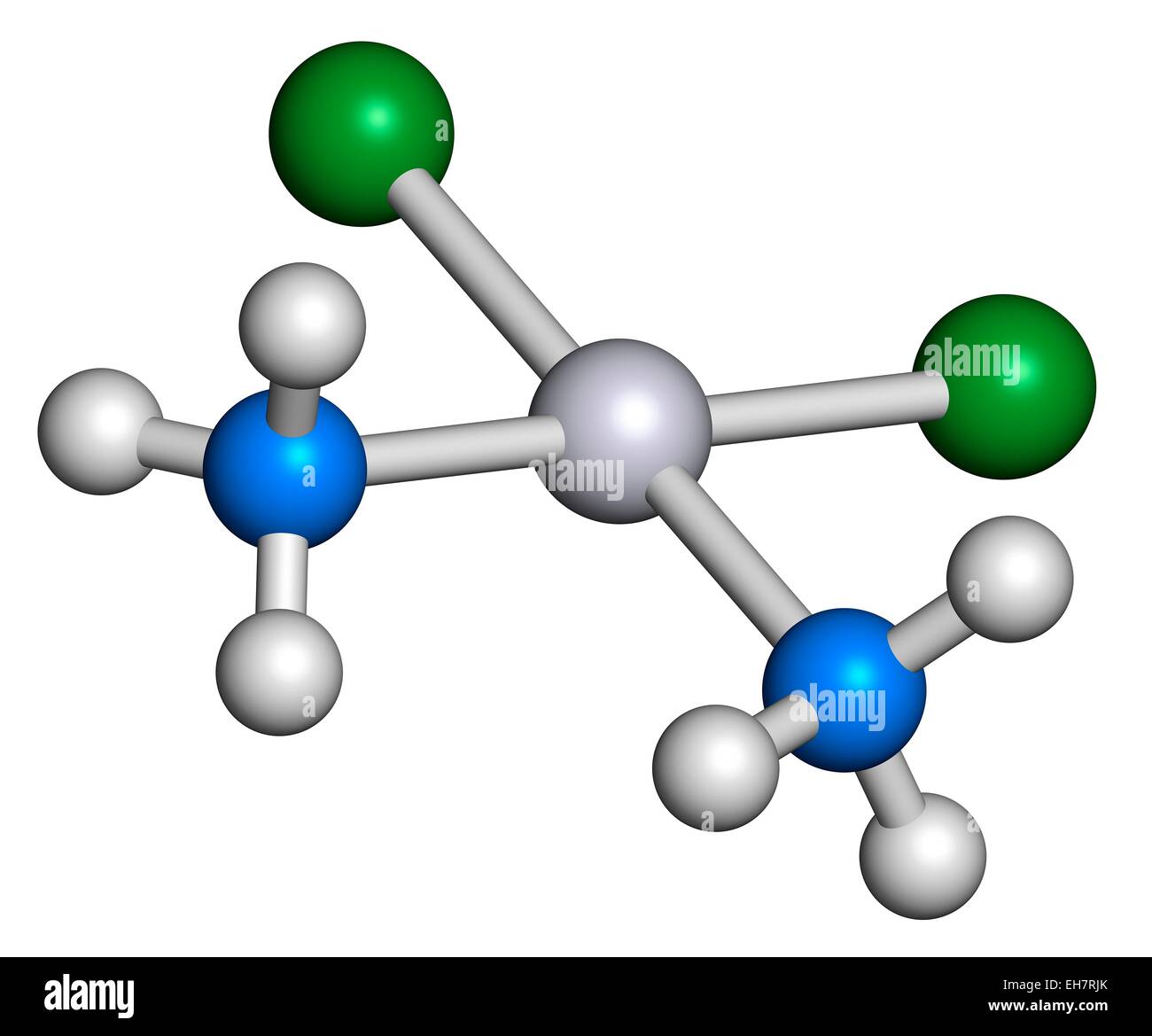 Cisplatin cancer drug molecule Stock Photo - Alamy