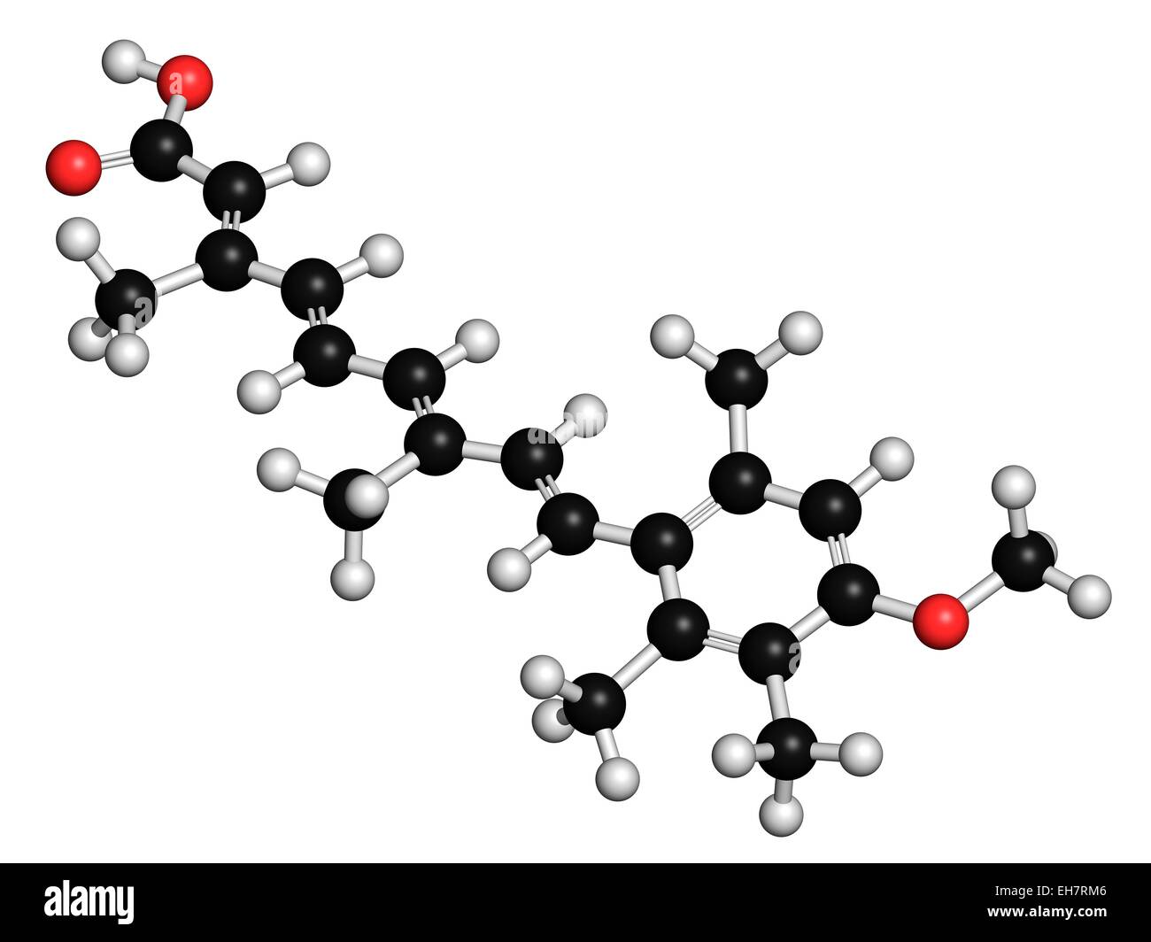Acitretin psoriasis drug molecule Stock Photo - Alamy