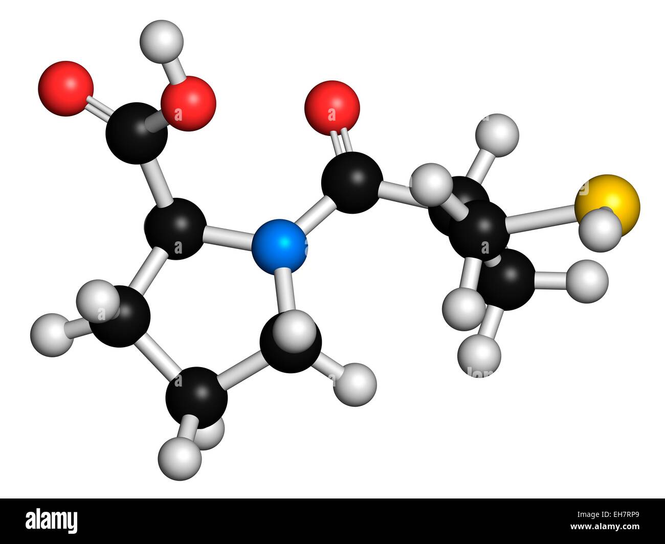 Captopril high blood pressure drug Stock Photo - Alamy
