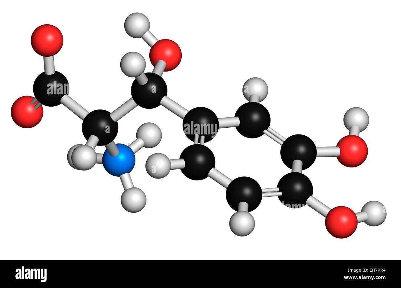 Droxidopa hypotension drug molecule Stock Photo - Alamy