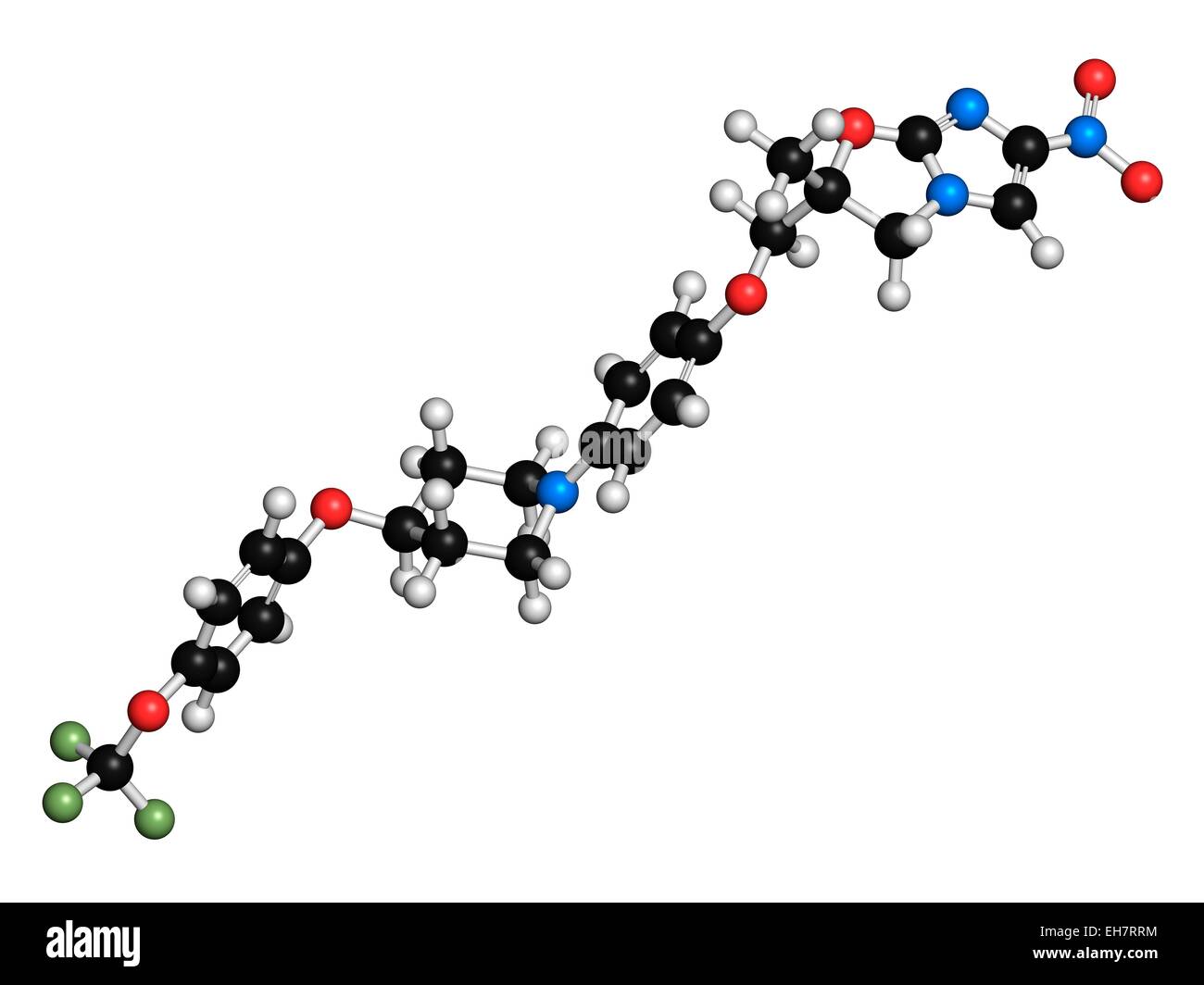 Delamanid tuberculosis drug molecule Stock Photo - Alamy