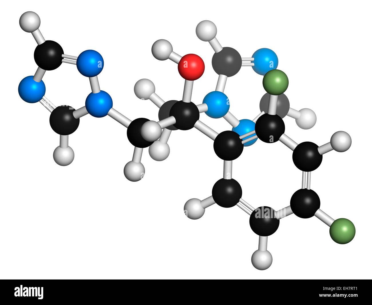 Fluconazole antifungal drug molecule Stock Photo - Alamy