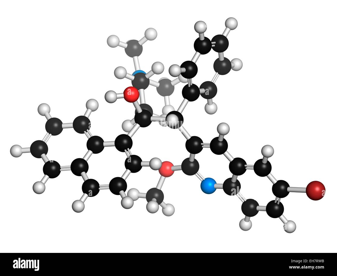 Bedaquiline tuberculosis drug molecule Stock Photo - Alamy