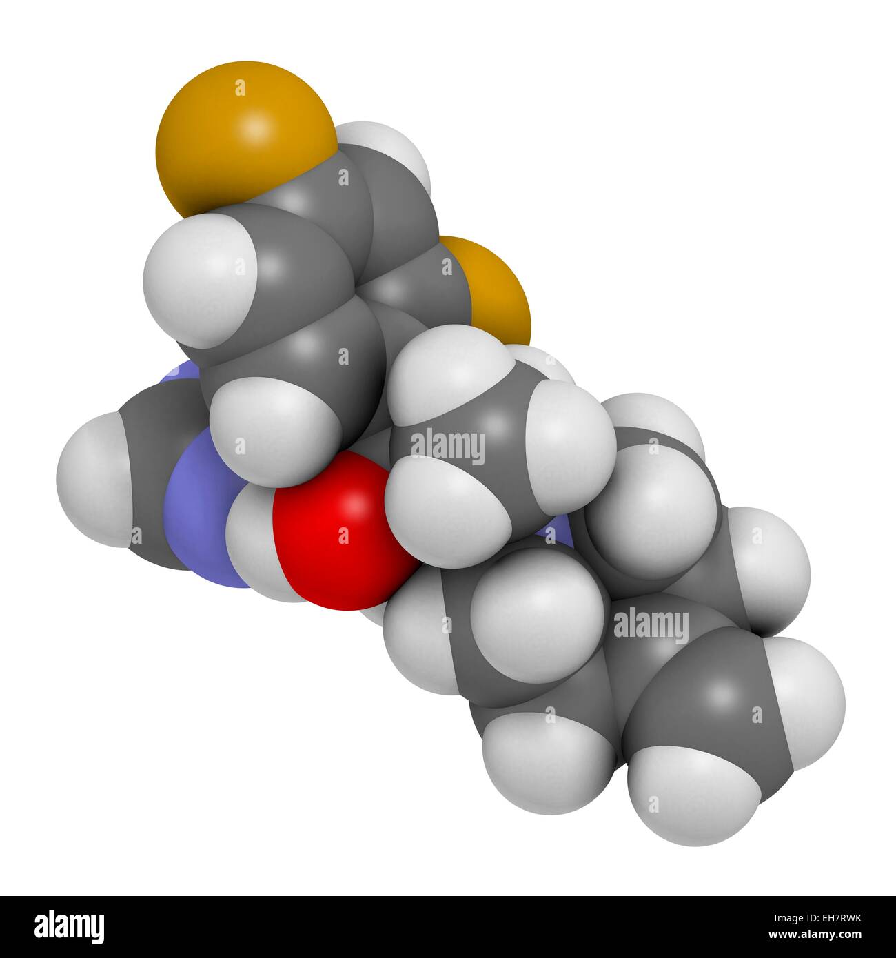 Efinaconazole antifungal drug molecule Stock Photo - Alamy