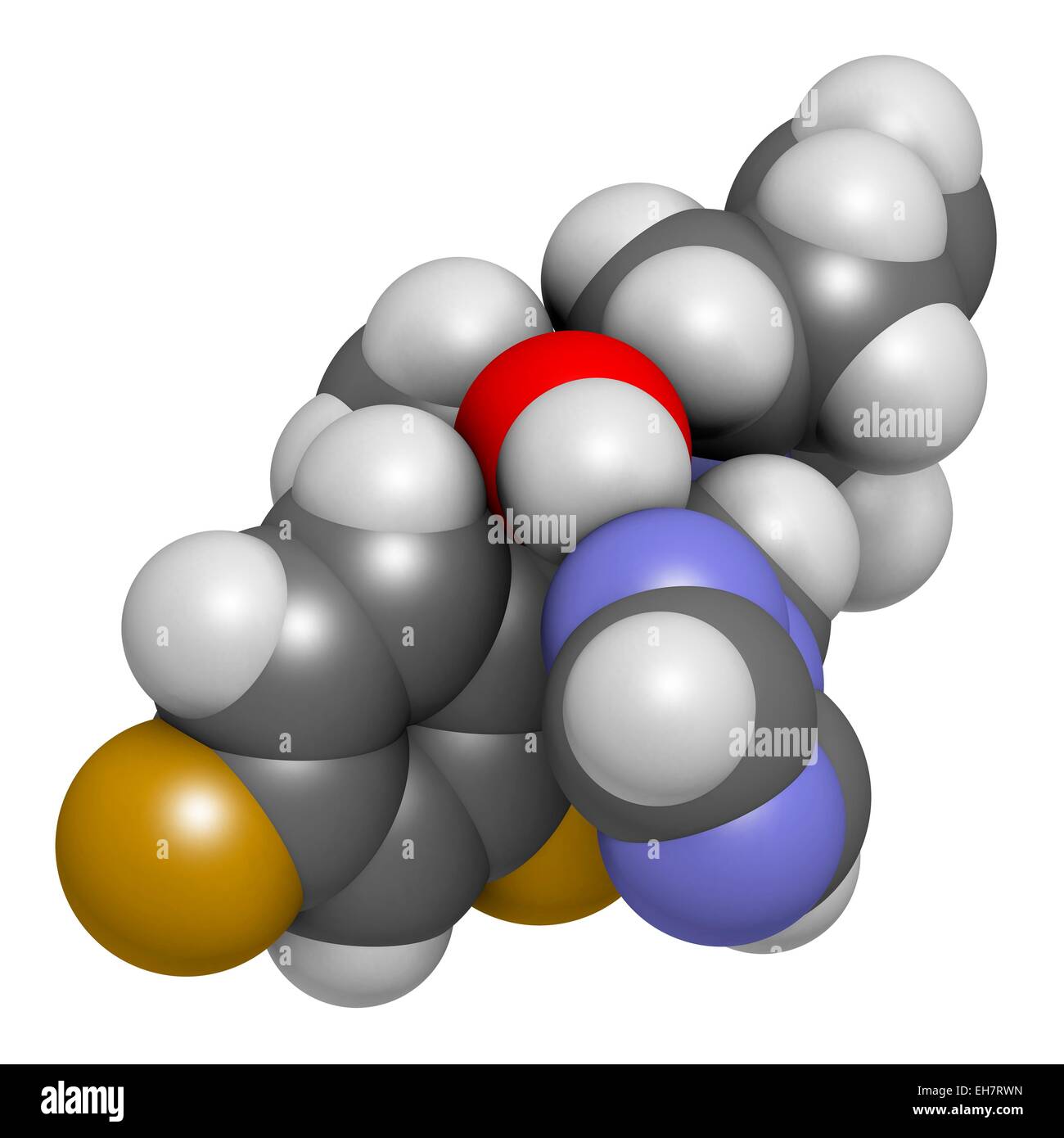 Efinaconazole antifungal drug molecule Stock Photo - Alamy