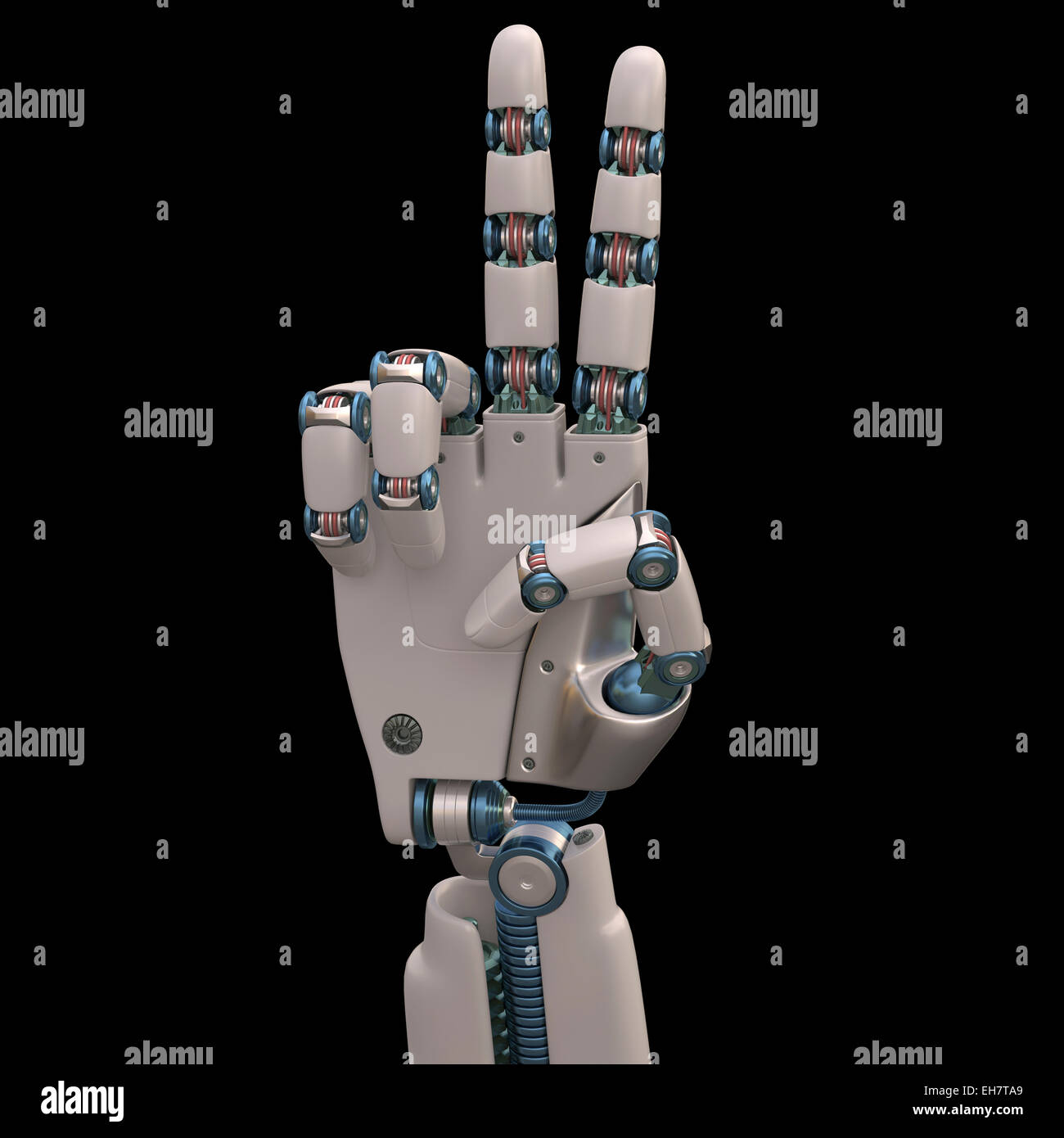 Robotic hand, illustration Stock Photo - Alamy