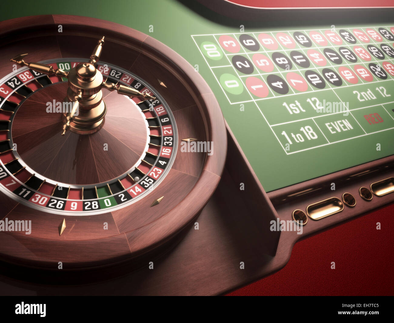 Roulette wheel, illustration Stock Photo - Alamy