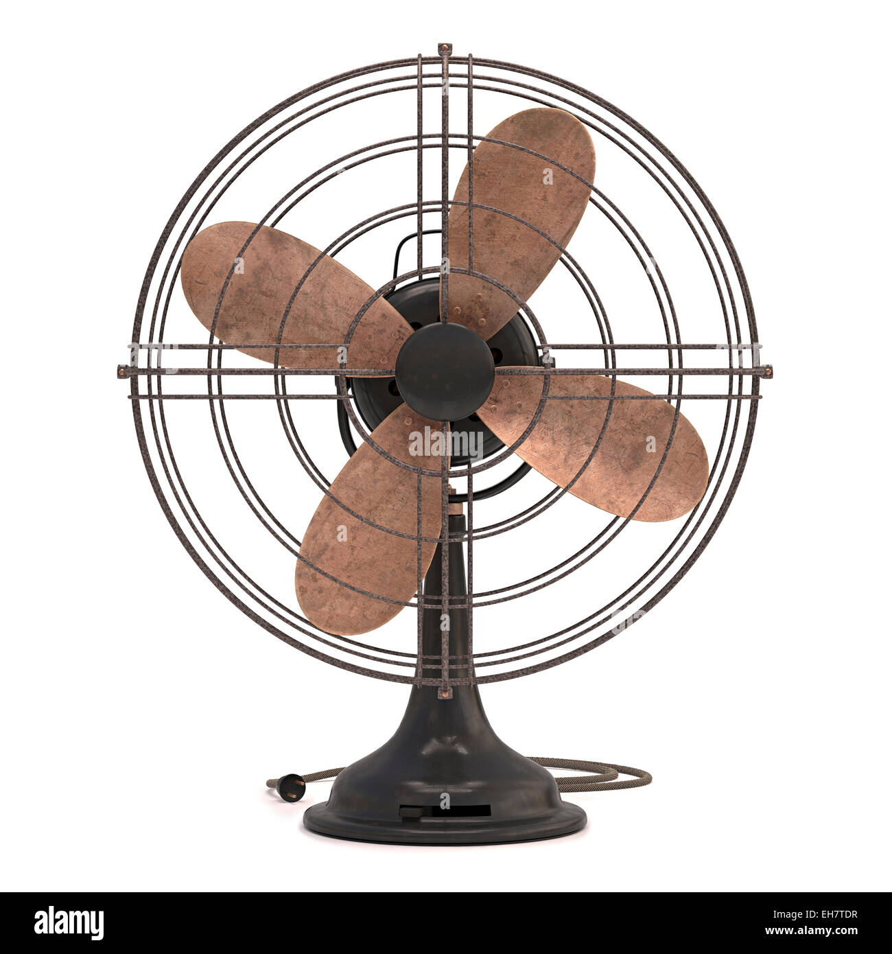 Antique fan, illustration Stock Photo - Alamy