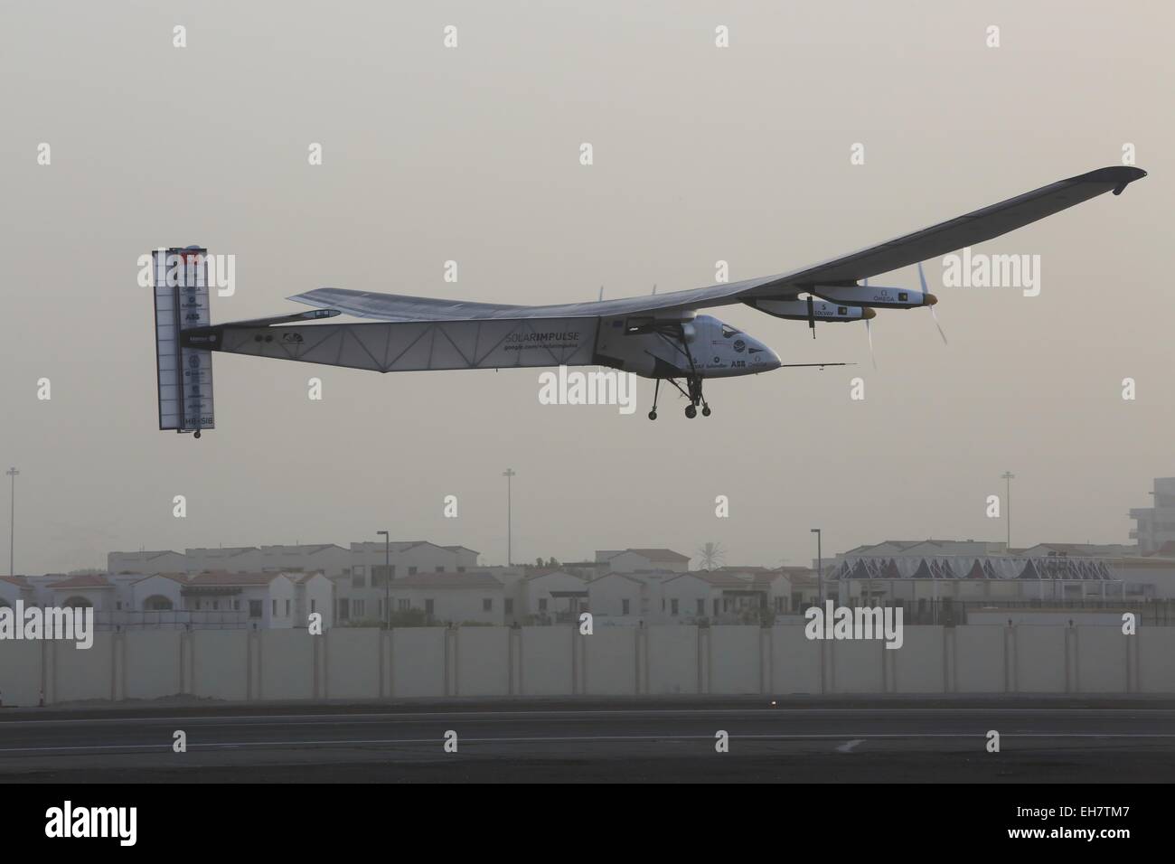 Abu Dhabi, United Arab Emirates (UAE). 9th Mar, 2015. The solar-powered ...