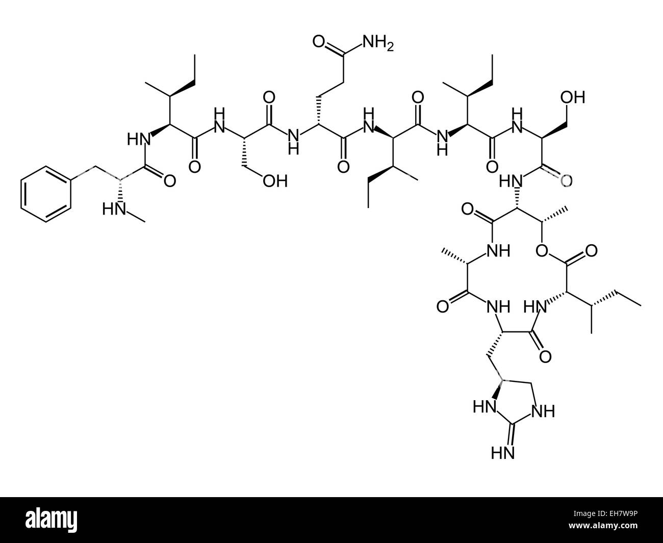 Teixobactin antibiotic structure formulae Stock Photo - Alamy