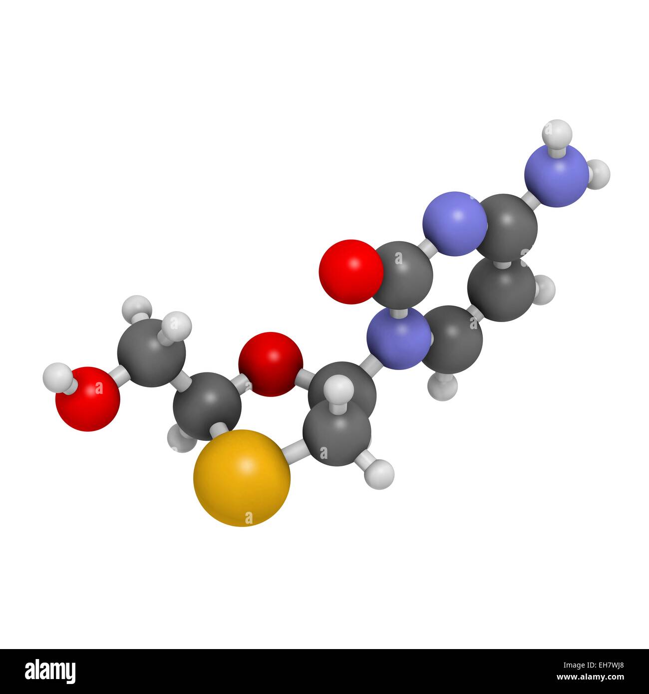 Lamivudine (3TC) antiviral drug molecule Stock Photo - Alamy