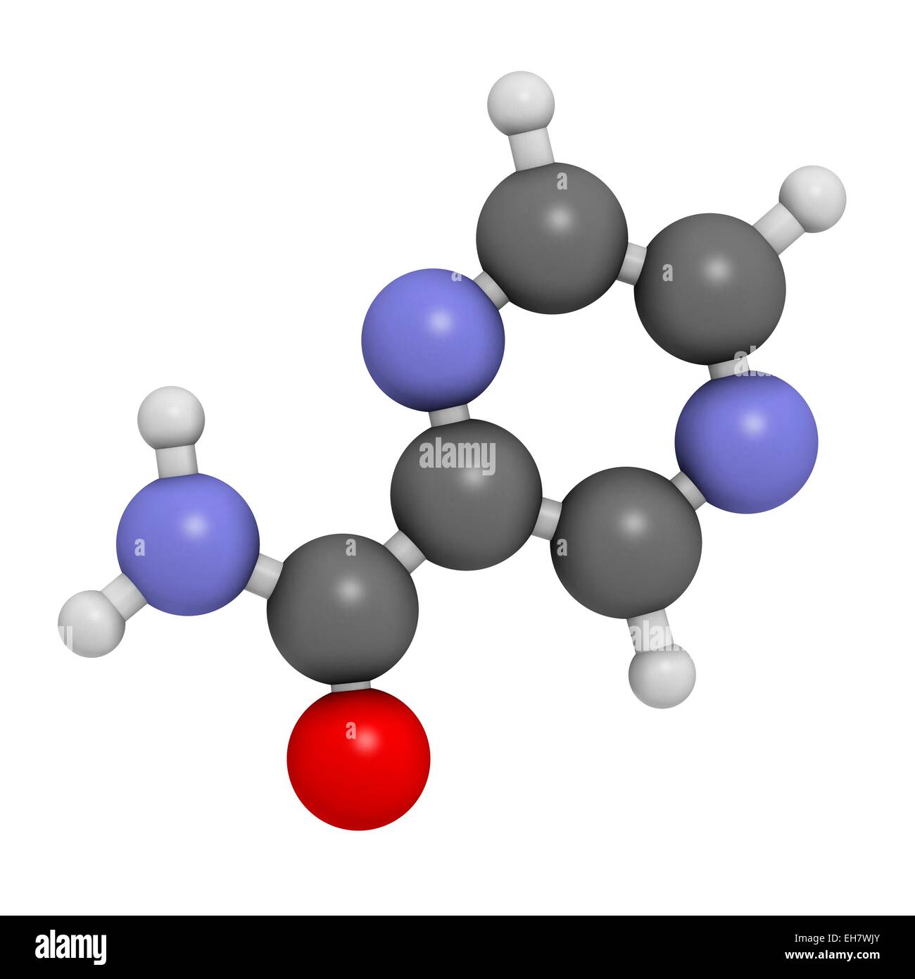 Pyrazinamide tuberculosis drug molecule Stock Photo - Alamy