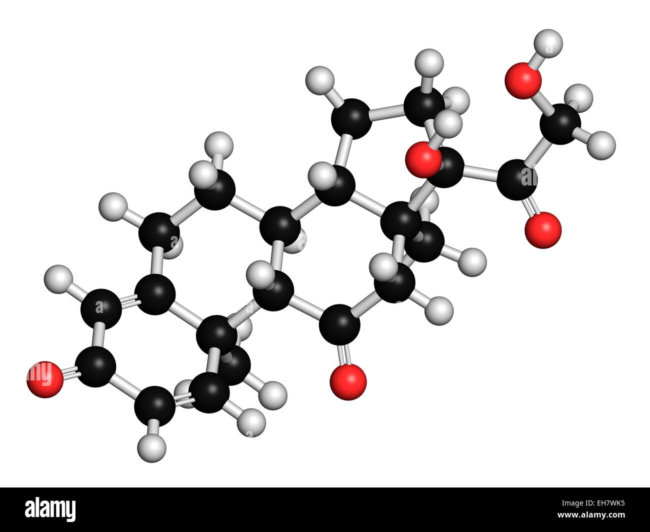 Prednisone corticosteroid drug molecule Stock Photo - Alamy