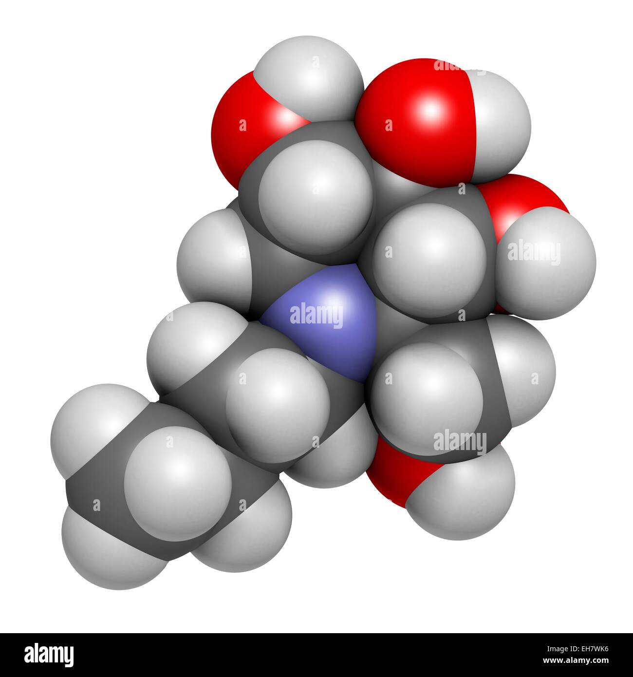Miglustat Gaucher disease drug molecule Stock Photo - Alamy