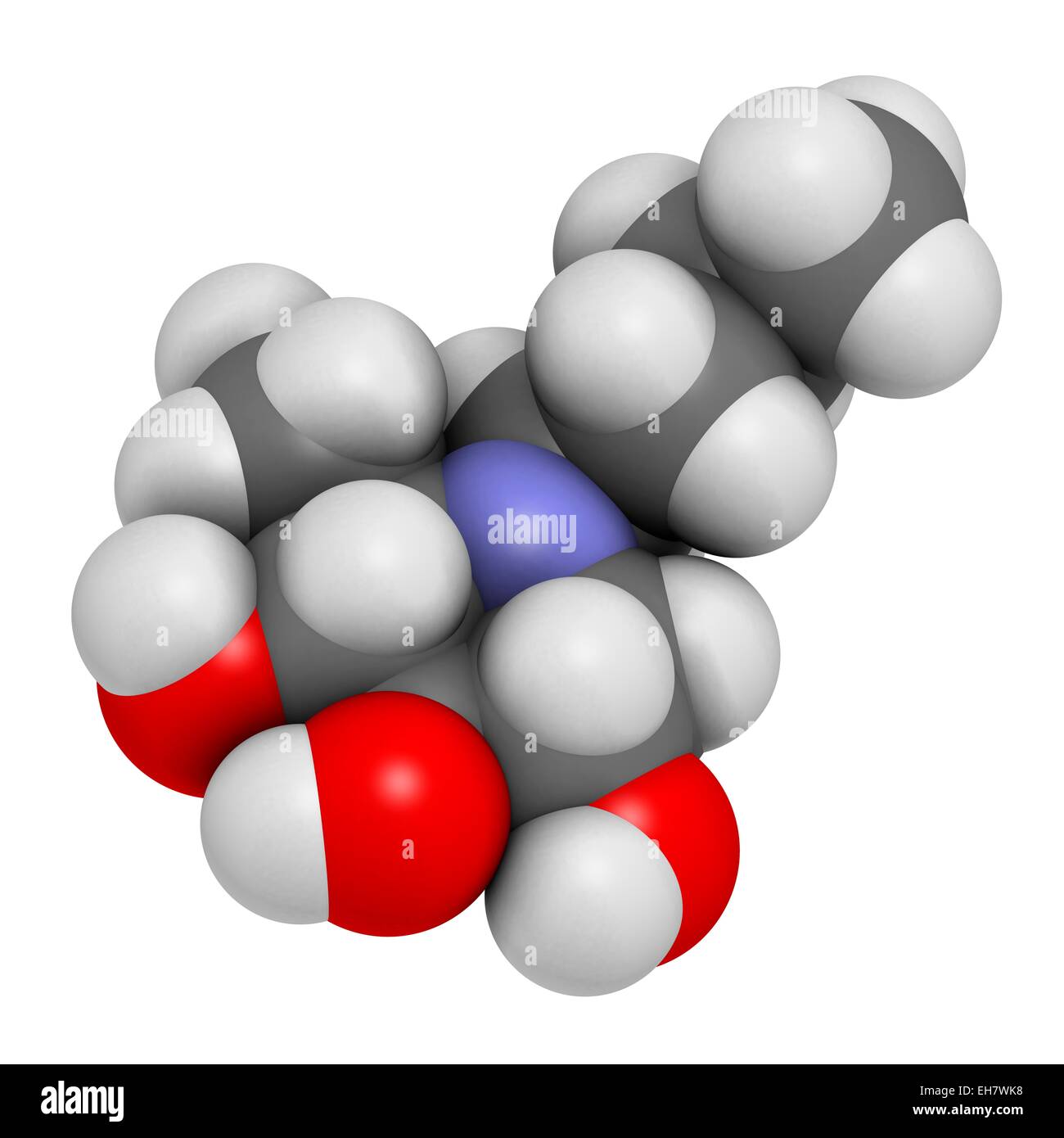 Miglustat Gaucher disease drug molecule Stock Photo - Alamy