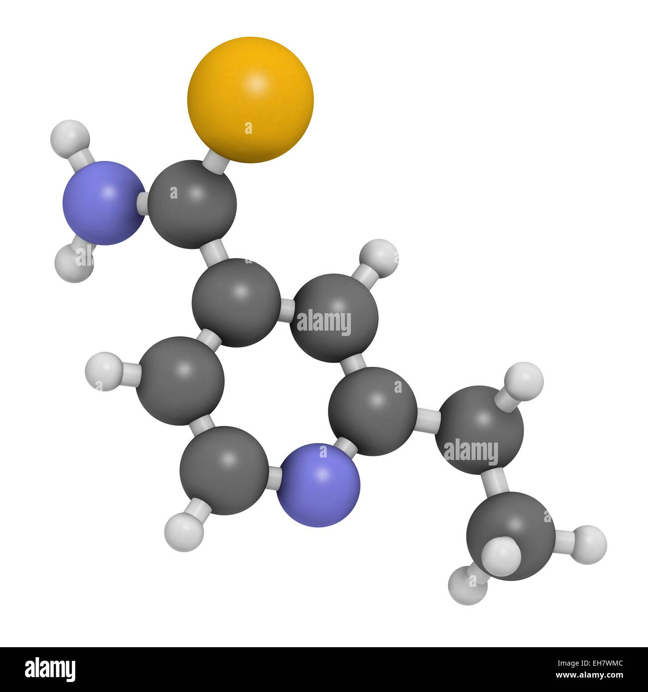 Ethionamide tuberculosis drug molecule Stock Photo - Alamy