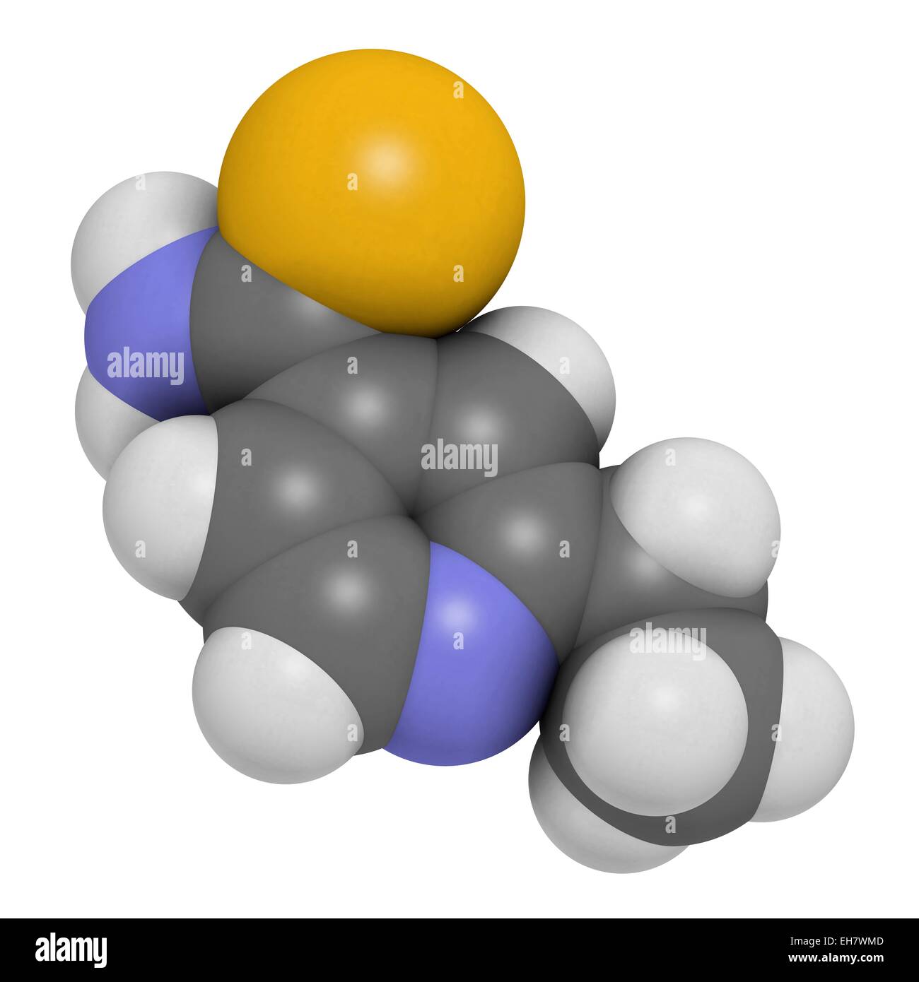 Ethionamide tuberculosis drug molecule Stock Photo - Alamy