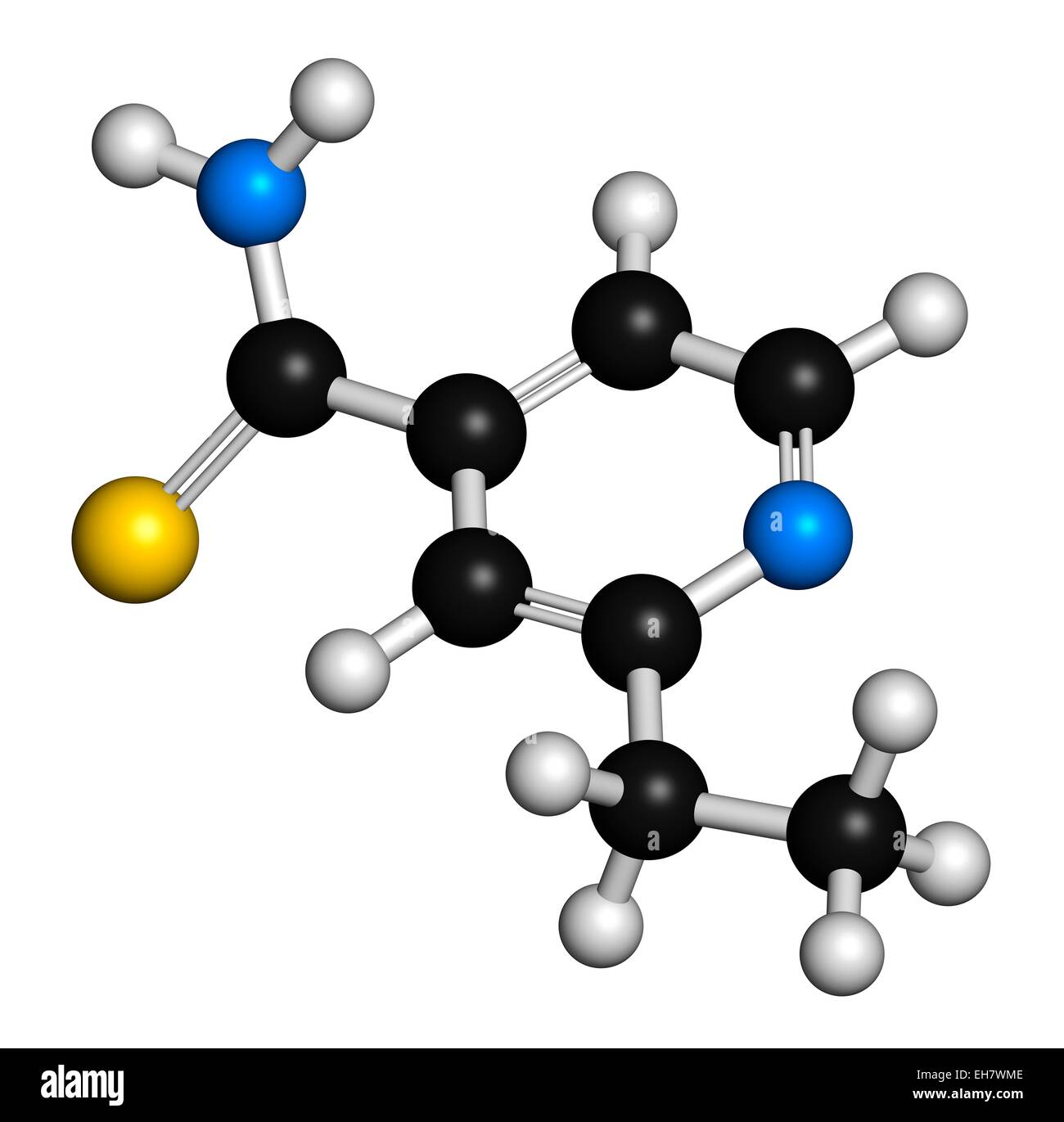 Ethionamide tuberculosis drug molecule Stock Photo - Alamy