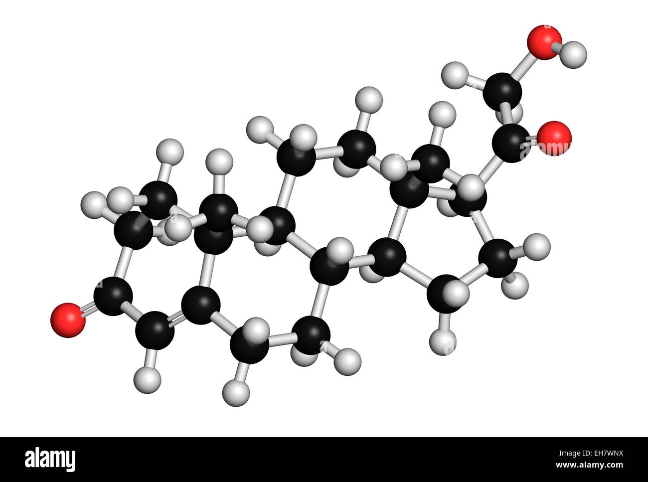 Deoxycorticosterone hormone molecule Stock Photo - Alamy