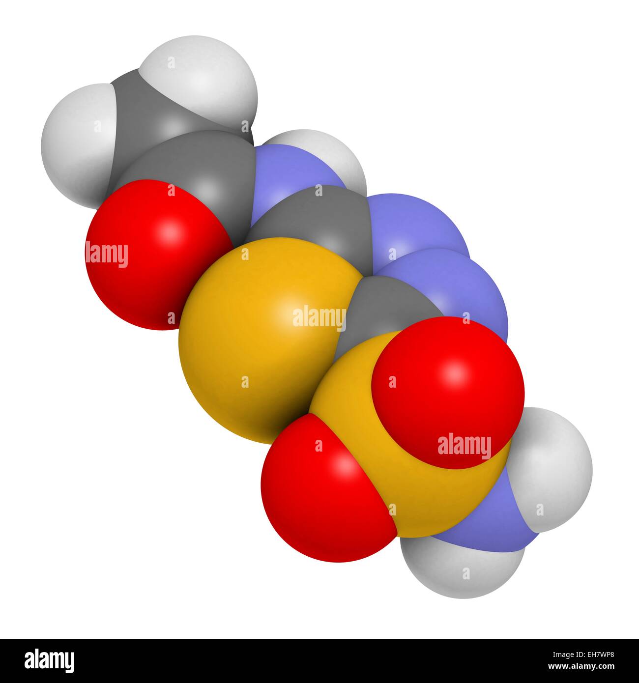 Acetazolamide diuretic drug molecule Stock Photo - Alamy