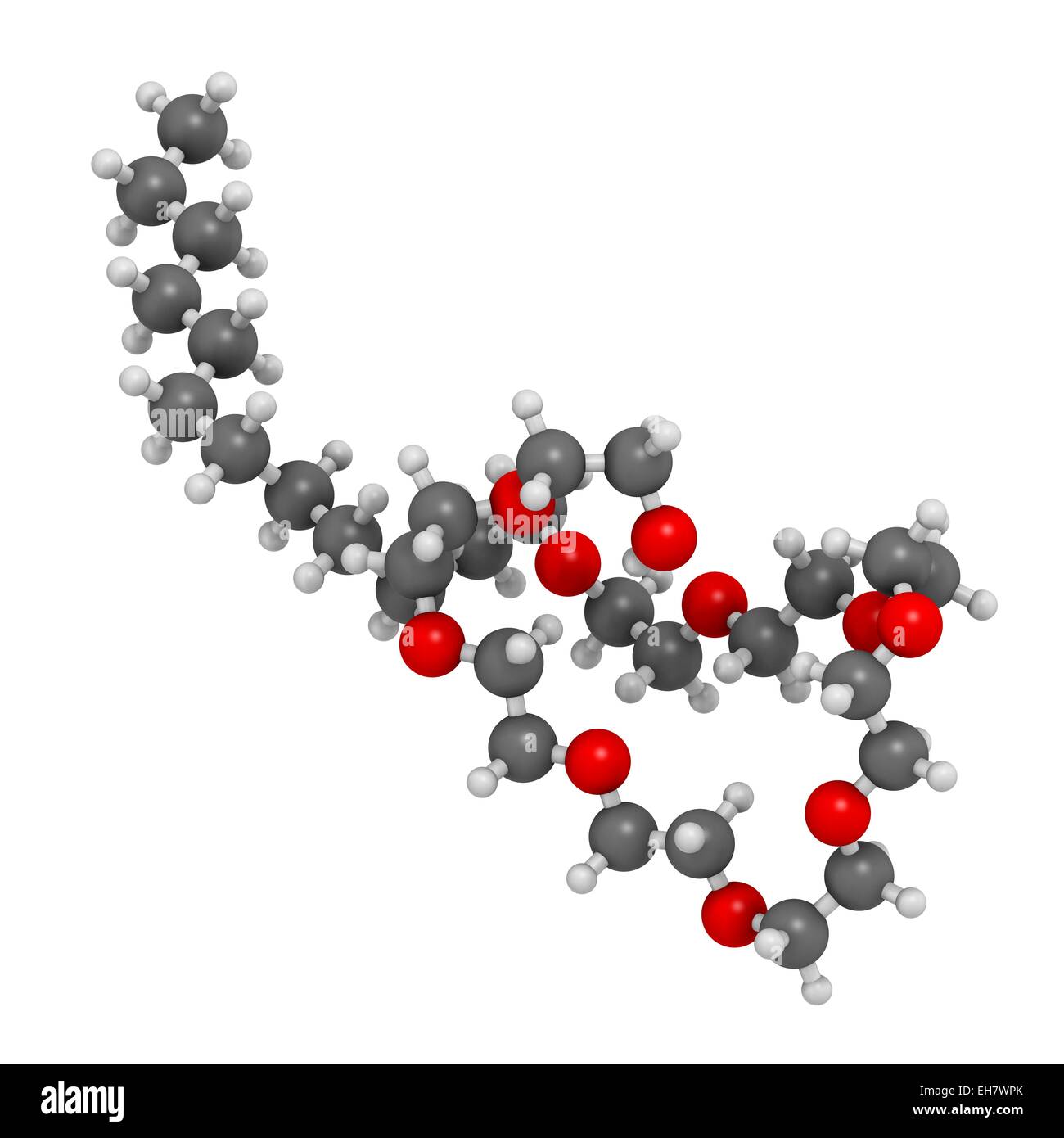 Polidocanol sclerosant drug molecule Stock Photo - Alamy