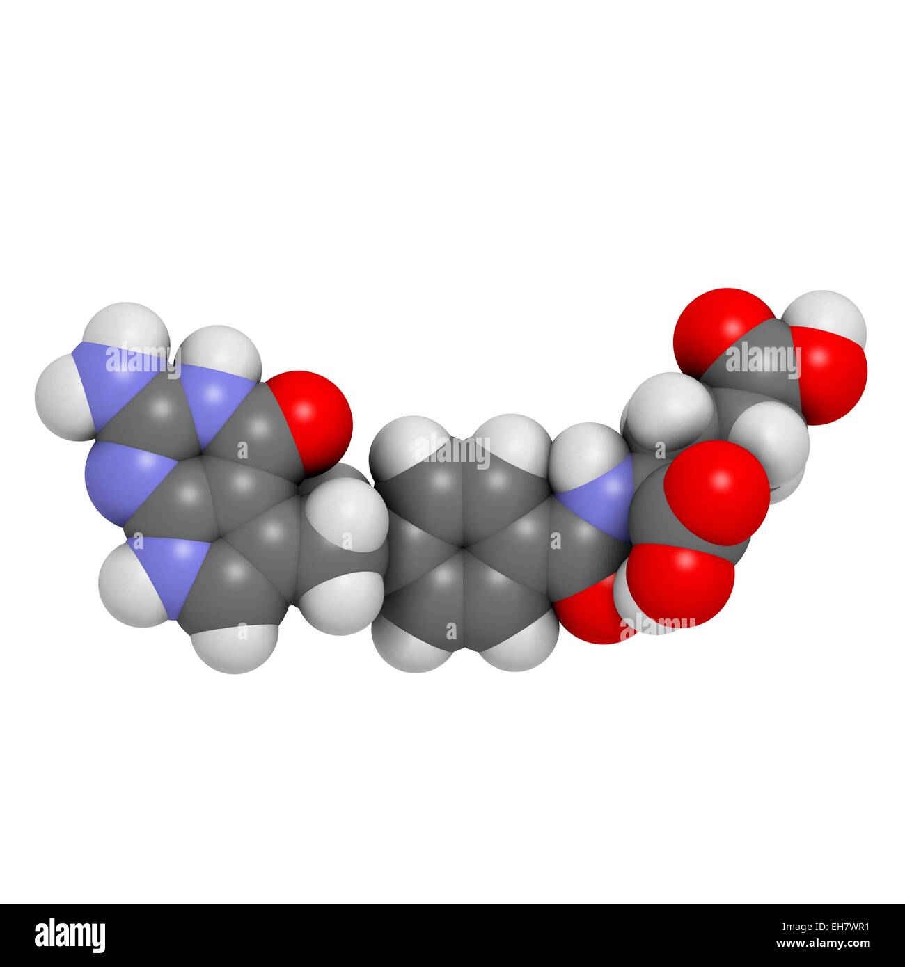 Pemetrexed lung cancer drug molecule Stock Photo - Alamy