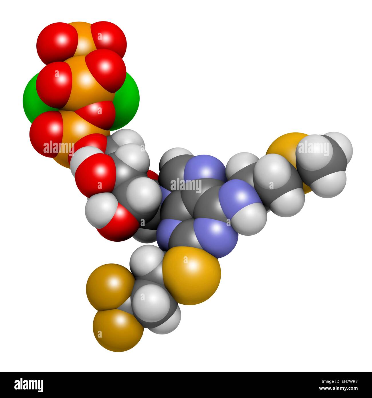 Cangrelor antiplatelet drug molecule Stock Photo - Alamy