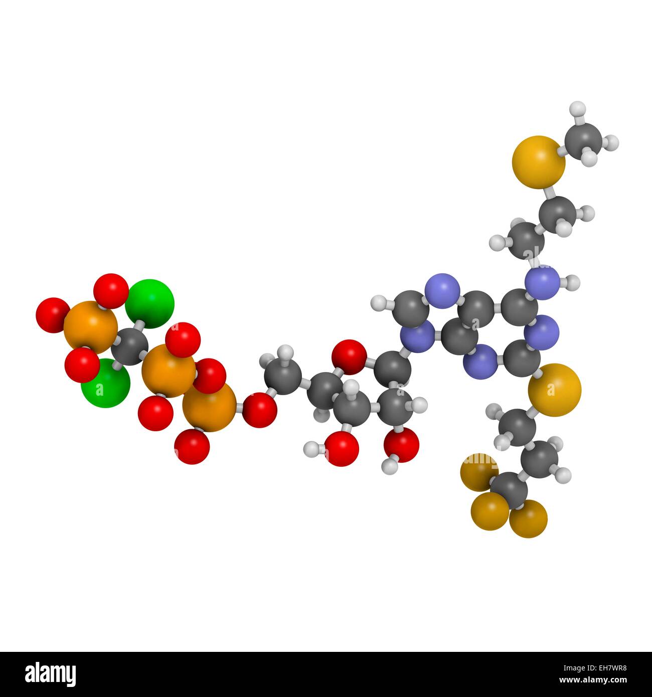Cangrelor antiplatelet drug molecule Stock Photo - Alamy