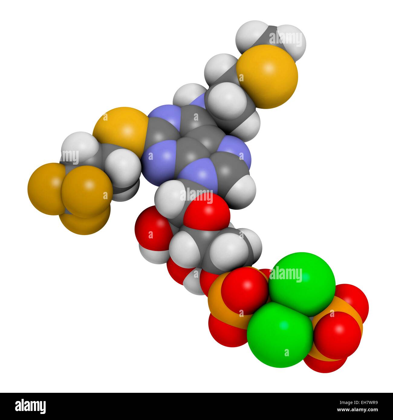 Cangrelor antiplatelet drug molecule Stock Photo - Alamy