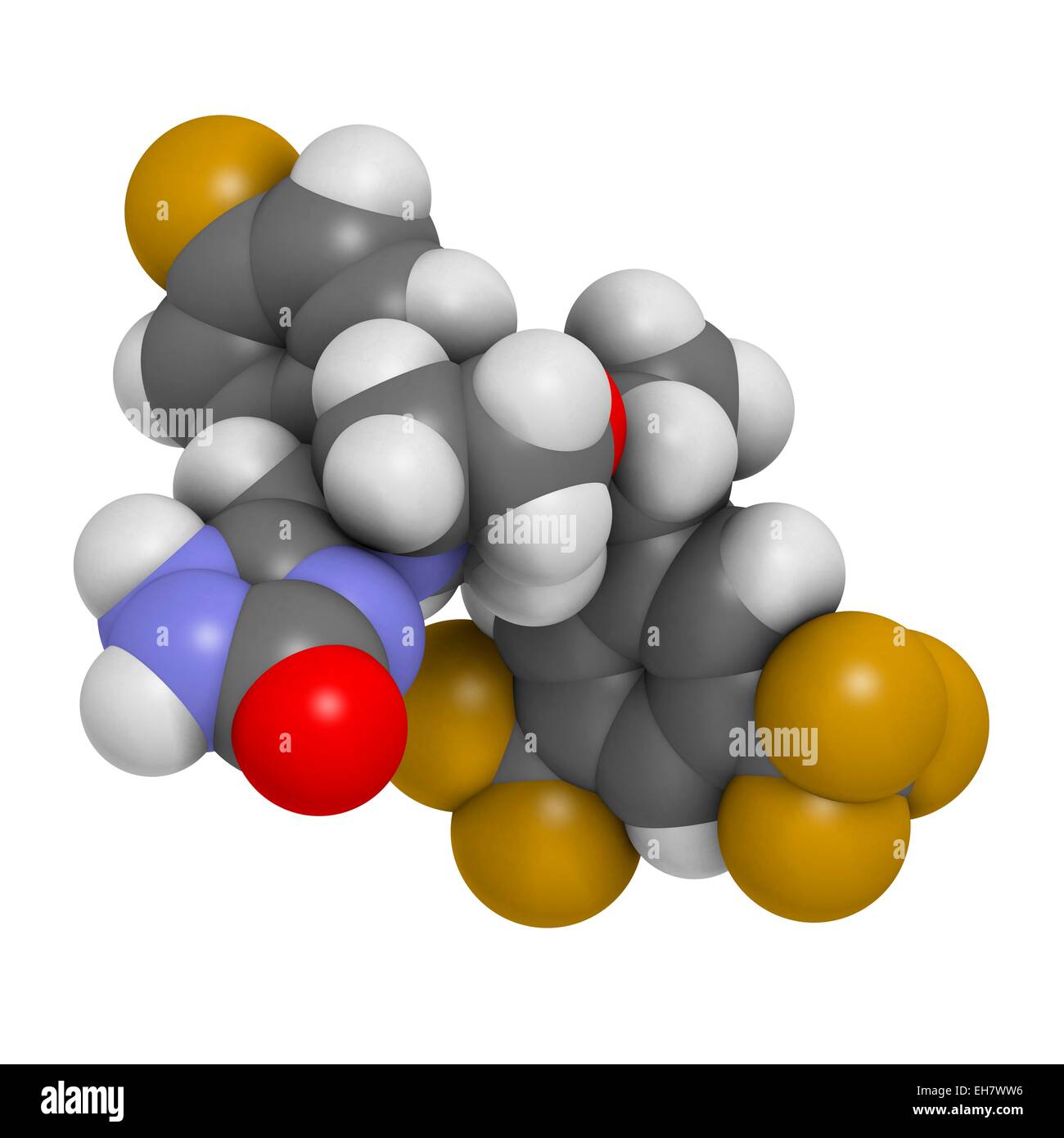 Aprepitant antiemetic drug molecule Stock Photo - Alamy