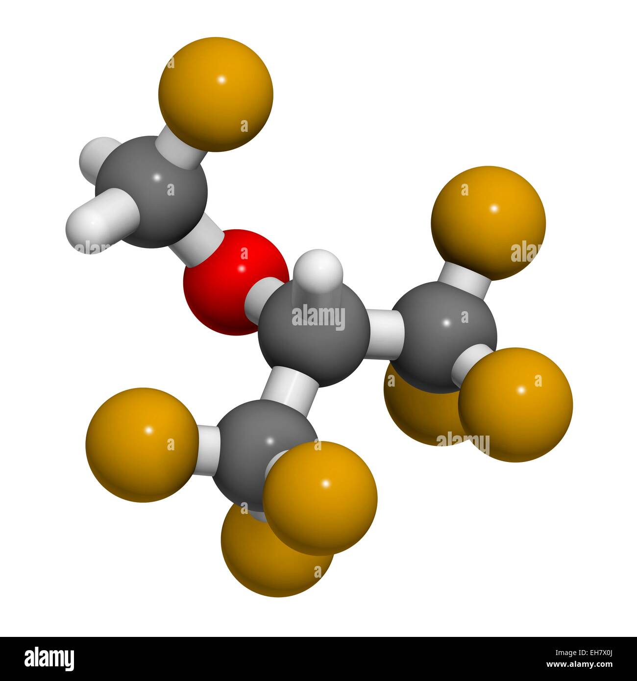 Sevoflurane anesthetic molecule Stock Photo - Alamy