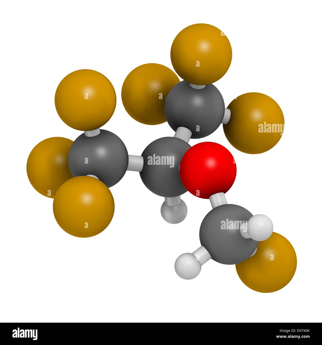Sevoflurane anesthetic molecule Stock Photo - Alamy